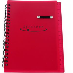 Printed Ruler plastic notebook | Syncreon Technology