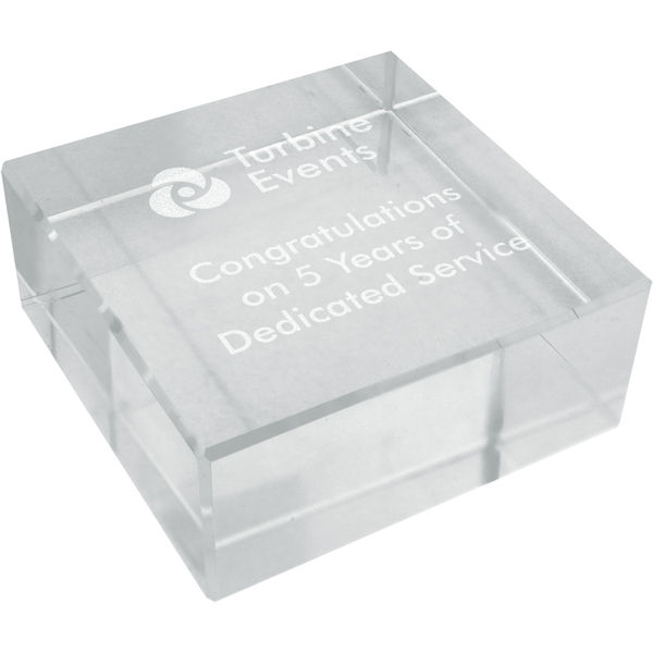 Promotional Square Crystal Paperweight