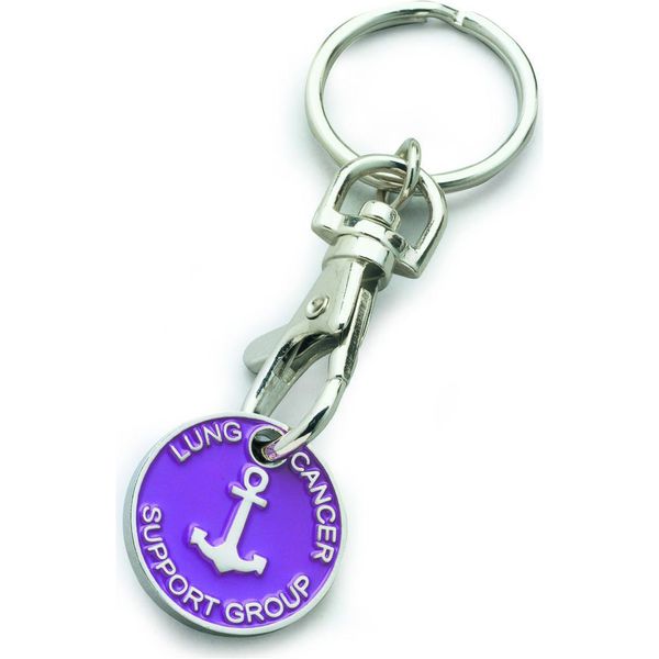 Printed Trolley coin keyring