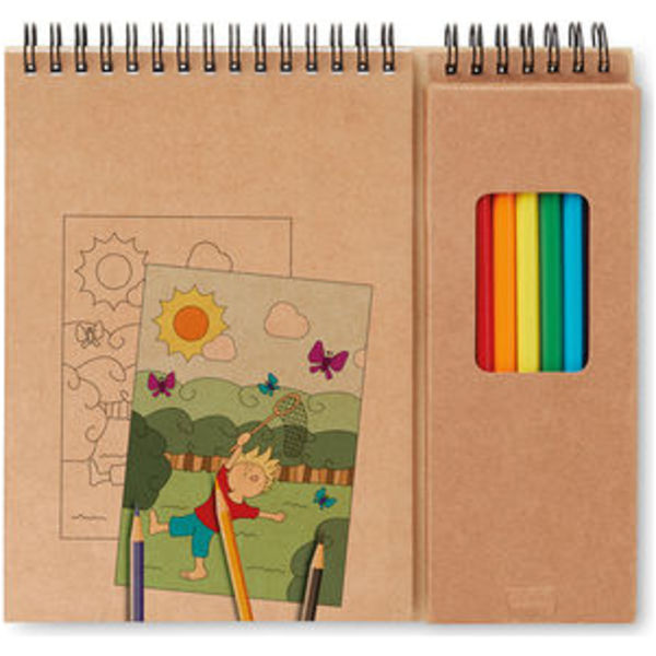 Printed Colouring Set With Notepad