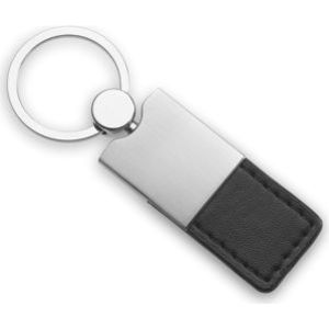Printed Pu And Metal Key Ring