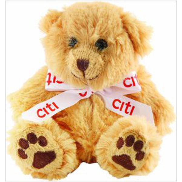 Printed 5'' Dexter Bear with Bow | Branding Ovation | Logo Printed ...