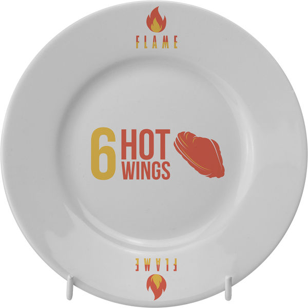 Printed Winged Plate 6 Inch 17cm