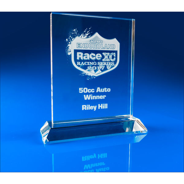 Promotional Crystal Ice Clear Award or Trophy
