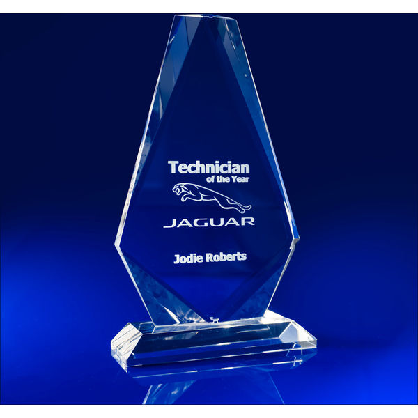 Printed Crystal Iceberg Award or Trophy