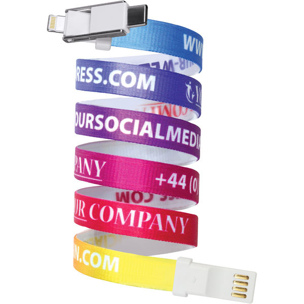Promotional Promo 3-in-1 USB Lanyard Cable | etc. Branding Ltd