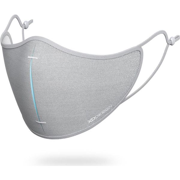 Printed Grey reusable face protection mask customised with your brand ...