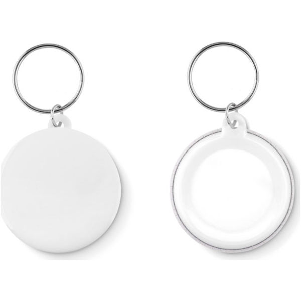 Printed Small Pin Button Key Ring
