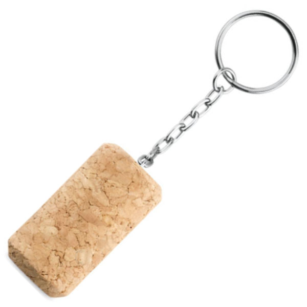 Promotional Wine cork key ring