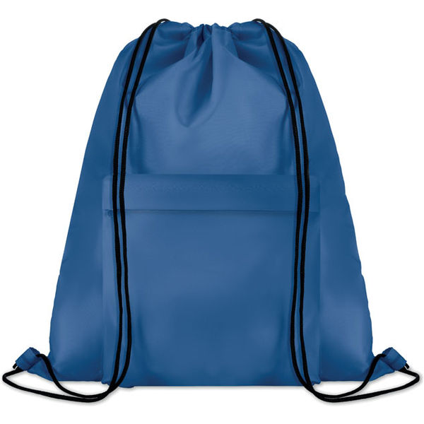 Promotional Royal blue drawstring bag - 210 polyester promotional ...