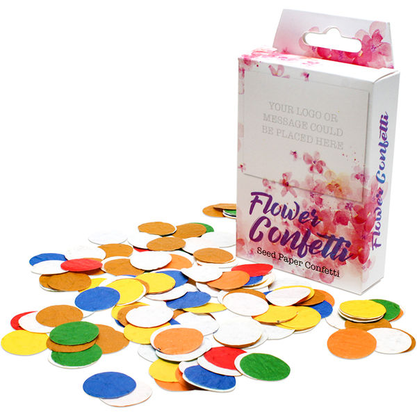 Printed Seed paper confetti box