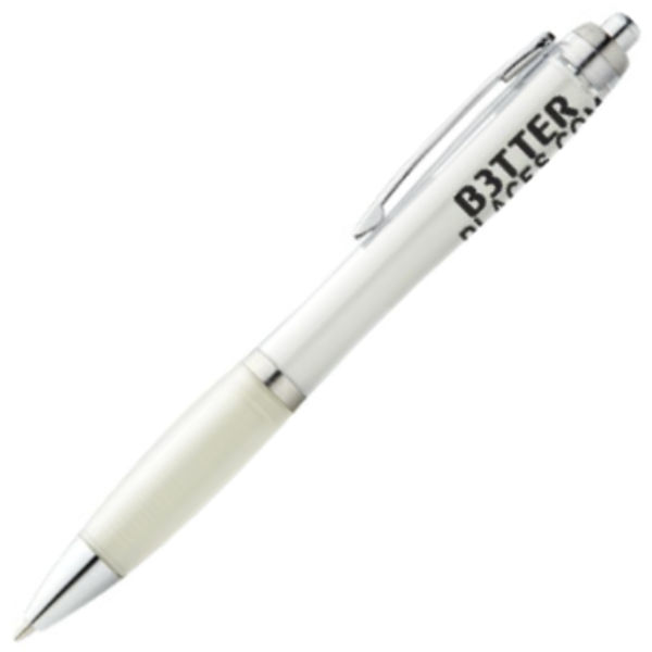 Promotional Bullet Nash ballpoint pen coloured barrel and grip