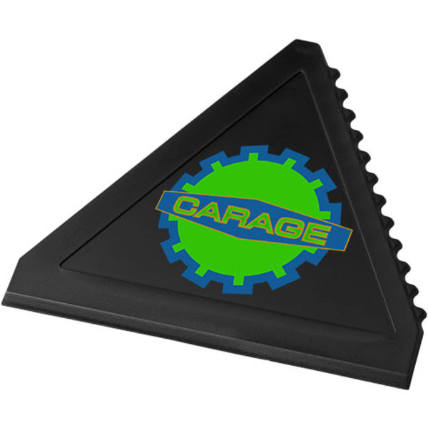 Printed Averall triangle ice scraper