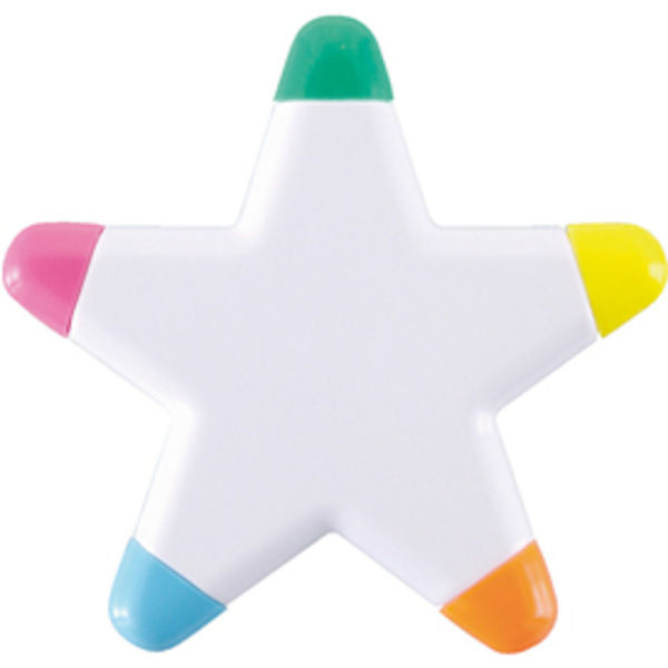 Printed Star Highlighter | Branding Ovation | Logo Printed Promotional ...