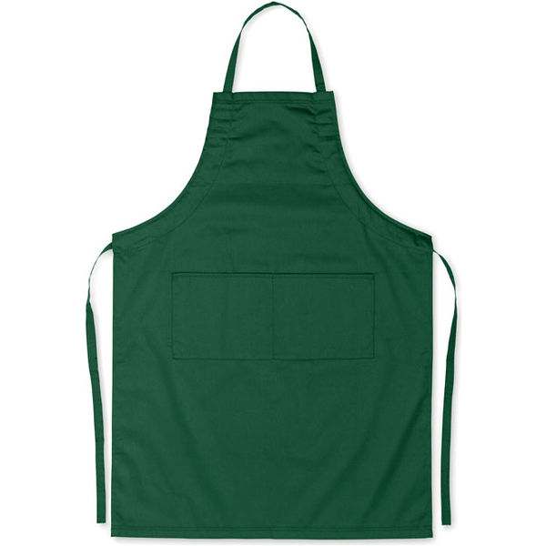 Promotional Green adjustable kitchen apron with your logo printed on ...
