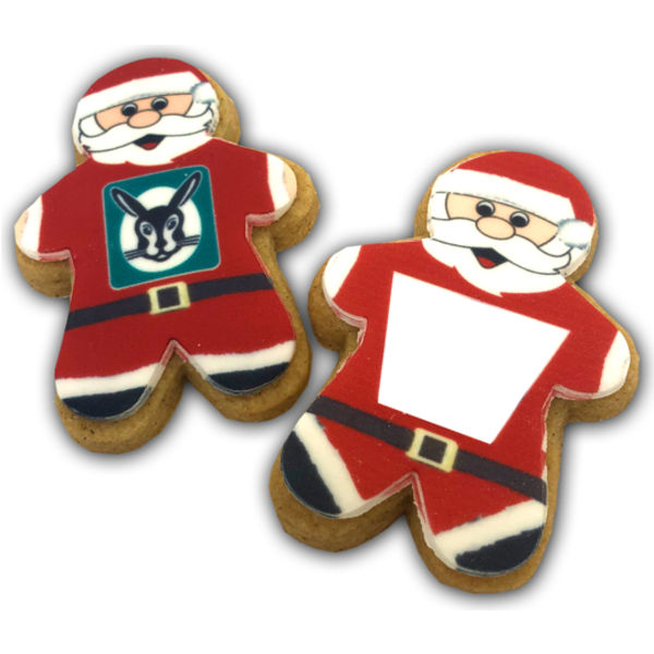 Promotional Christmas Santa Shortbread | Branding Ovation | Logo ...
