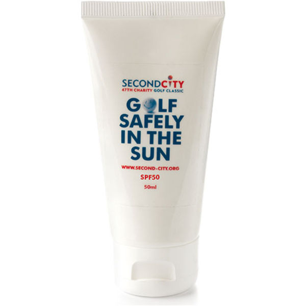 Promotional SPF50 Sun Lotion in a Tube, 50ml personalised with your ...