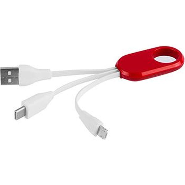 Promotional Multi Charging Cable with a printed logo. Express branded 3 ...