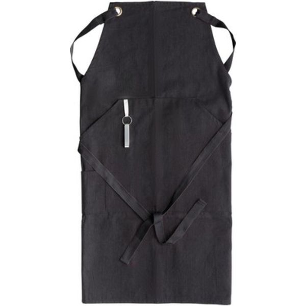 Printed Kitchen apron - black, red, blue | Branding Ovation | Logo ...