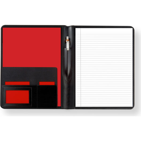 Printed Warwick A4 Non-zipped Folder In Black