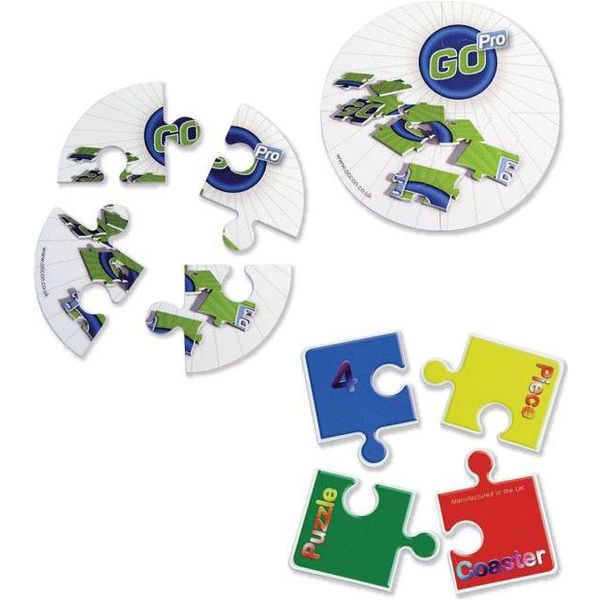 Promotional Gnalvic 3mm 4pc Puzzle Coaster