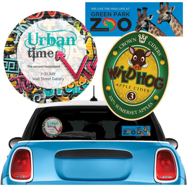 Printed Car window stickers | etc. Branding Ltd
