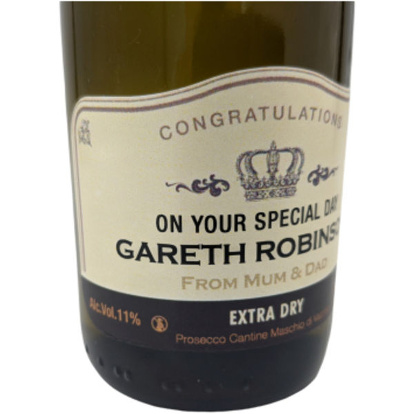 Printed Mini Prosecco, Congratulations Classic